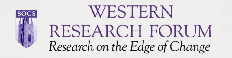 Western Research Forum – Society of Graduate Students (SOGS)